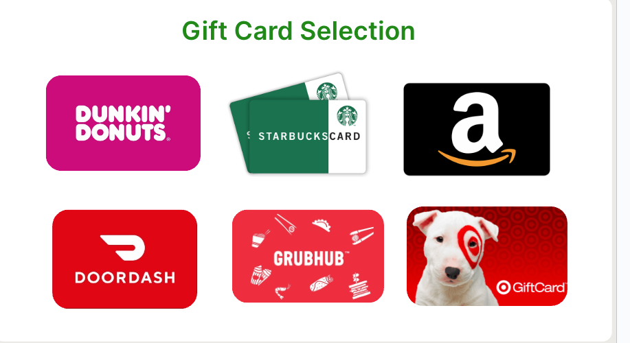 Target e gift card store
